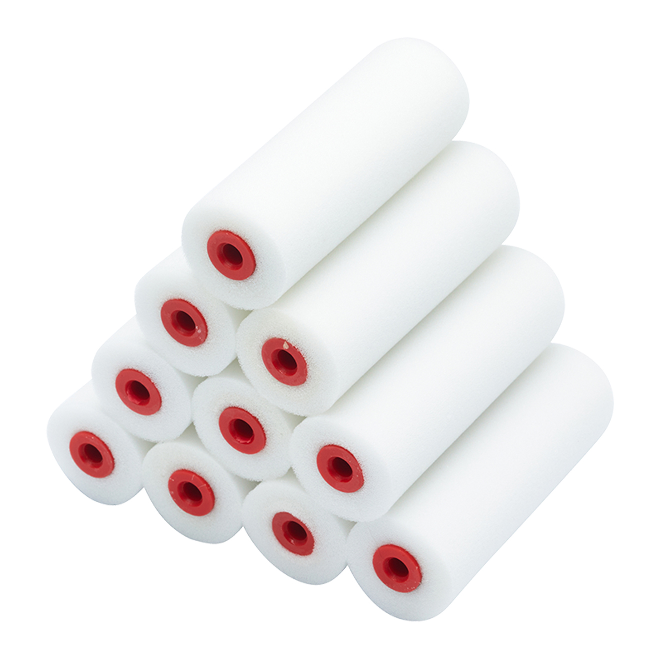 10Pk 4" Hd Foam Mini Roller Refills - Fort Builders Merchant